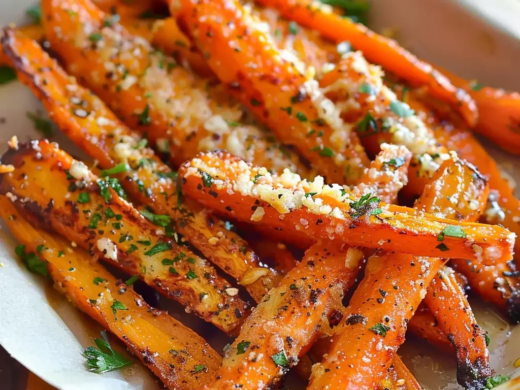 Karotten aus dem Ofen mit Knoblauch und Parmesan – aromatisch, einfach ...