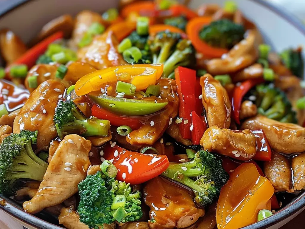 Chinesische Hahnchenpfanne Mit Gemuse